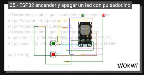 05 Esp32 Encender Y Apagar Un Led Con O Copy Wokwi Esp32 Stm32 Arduino Simulator