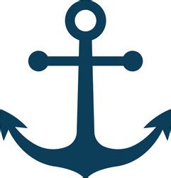 Anchor Nautical Symbol Icon Design Template Vector Image