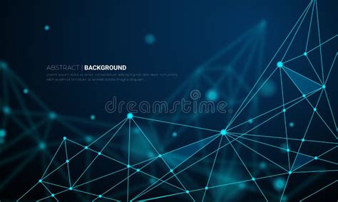 Abstract Low Poly Grey Bright Technology Vector Background Connection Structure Vector Data