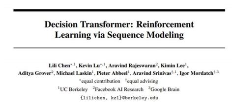 决策transformer通过序列建模的强化学习decision Transformer Csdn博客