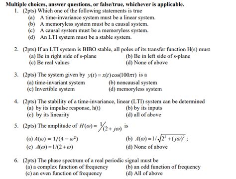 solved multiple choices answer questions or false true