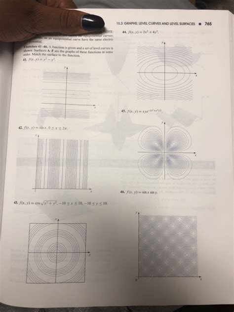Solved GRAPHS LEVEL CURVES AND LEVEL SURFACES E Chegg