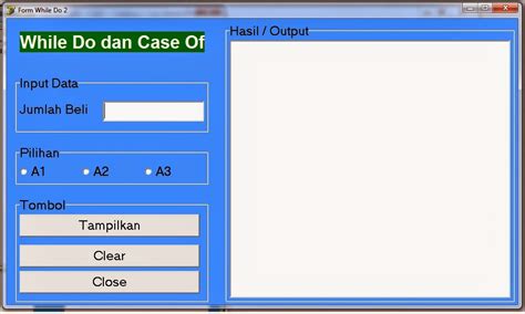 pemrograman repeat until if while do if while do case of pada