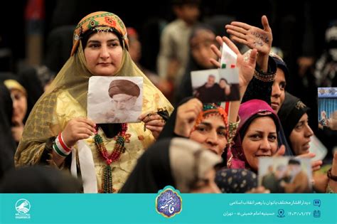 تصاویری از زنان و دختران حاضر در دیدار با رهبر انقلاب خبرآنلاین
