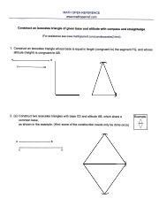 Construct Isosceles Triangle Assignment Pdf MATH OPEN REFERENCE Mathopenref Construct