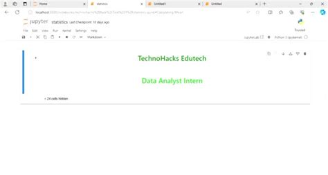 Dhanush M On Linkedin Internship Technohacks Dataanalysis