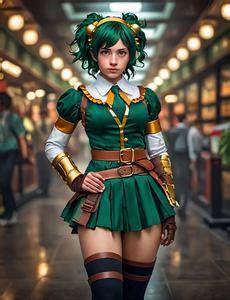 Female Deku Cosplay Face Swap Id2191513