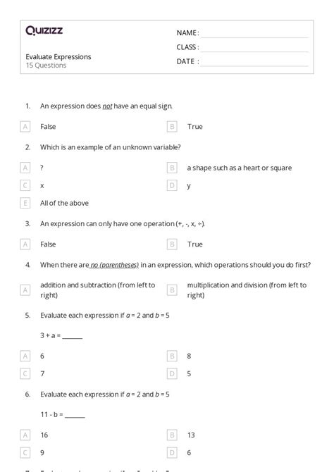 50 Lembar Kerja 5 Indra Untuk Kelas 3 Di Quizizz Gratis And Dapat Dicetak