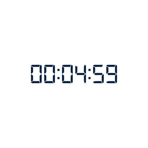 Premium Vector Digital Clock Number Set Electronic Figures Vector