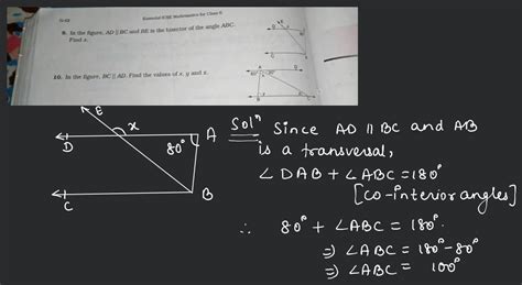 18 In The Adjacent Figure Ab∥cd Find The Values Of Xy And Z Filo