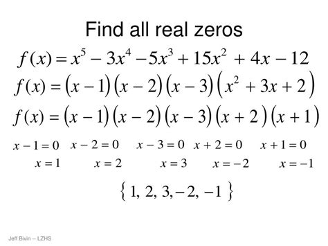 Ppt Finding Zeros Of Polynomials Powerpoint Presentation Free