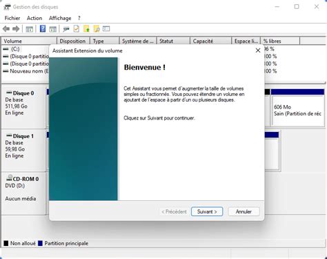 Comment étendre Le Volume Avec La Gestion Des Disques Sous Windows 11