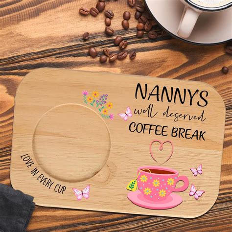 Personalized Wooden Tea And Biscuit Board Rustic Serving Tray Etsy Uk