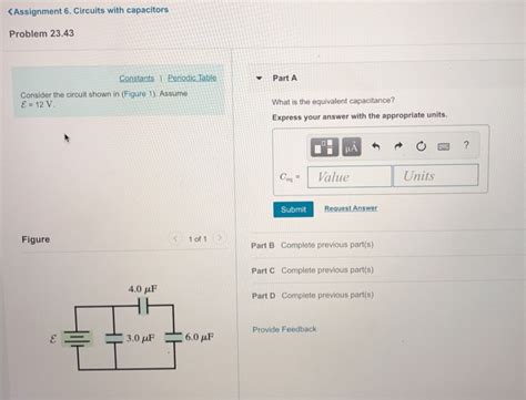 Solved CAssignment Circuits With Capacitors Problem Chegg Com