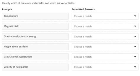 Solved Identify Which Of These Are Scalar Fields And Which Chegg