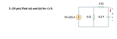 Solved Pts Find V T And I T For T Chegg Com
