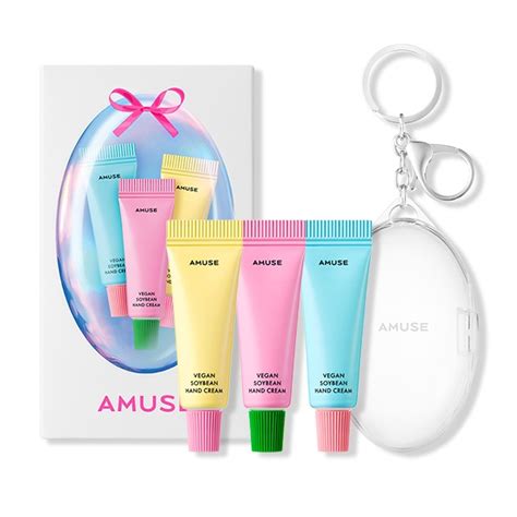 어뮤즈 비건 콩 핸드 크림 미니 키링 세트 위시버킷