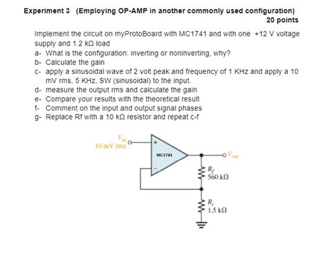 SOLVED Experiment Employing OP In Another Commonly Used Configuration Points A