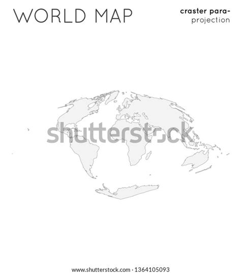 World Map Globe Craster Parabolic Projection Stock Vector Royalty Free 1364105093 Shutterstock