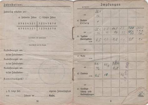 German Passbook Italy 1944