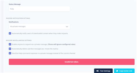 Invalid Bot Token · Issue 43 · Darkalfxrequestrr · Github