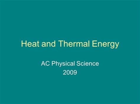 Physical Science Energy Powerpoint