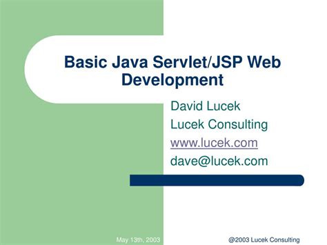 Ppt Basic Java Servletjsp Web Development Powerpoint Presentation