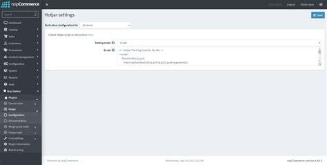 Hotjar Integration By Nopstation Nopcommerce