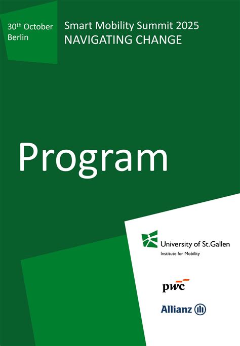 Smart Mobility Summit 2025 Institut Für Mobilität