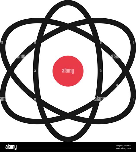 Atomic Nucleus Icon Atomic Icon Editable Vector Stock Vector Image