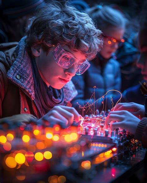 Premium Photo Students Conducting A Physics Experiment Background