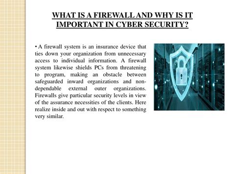 Ppt What Is Firewall And Why Is It Important In Cyber Security Powerpoint Presentation Id