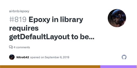 epoxy in library requires getdefaultlayout to be specified with android