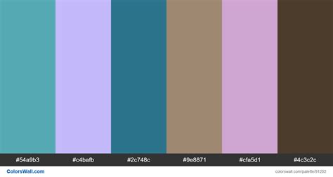 Statistics Card Chart Component Color Palette