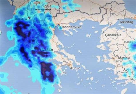 Severe Weather Warning Map And Diagram