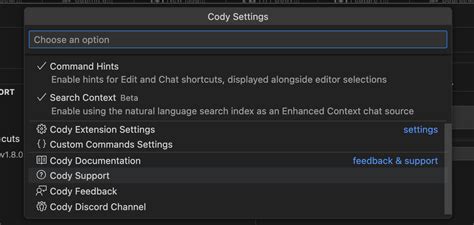 cody for vs code v1 10 0 release