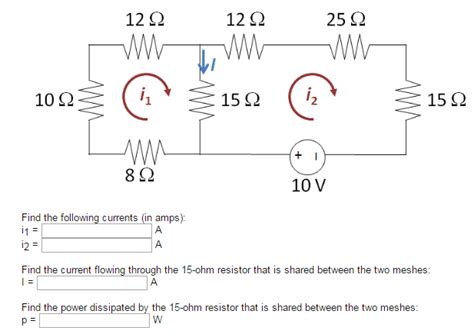 Solved Find The Following Currents In Amps I 1 A