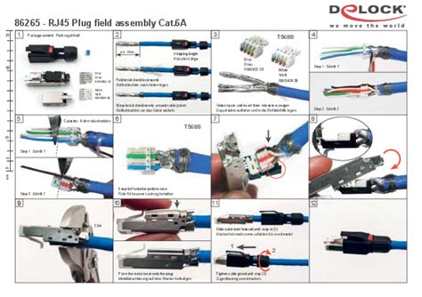 Field Assembly Cat6a Rj45 Plug Manual Installation Guide