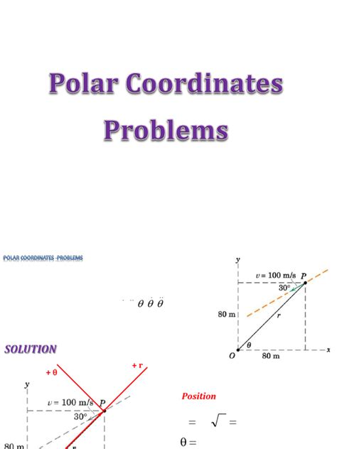 6p Polar Coordinates Problems 2024 2 Pdf Acceleration Velocity