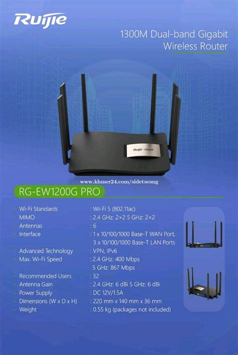 Router Ruijie Price 5000 In Chak Angrae Leu Mean Chey Phnom Penh