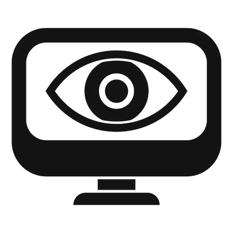 Premium Vector Monitor Technical Overview Icon Simple Vector Function