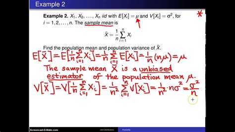 Multivariate Distributions Variance Of A Sum Of Random Variables