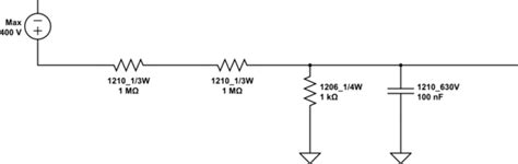 Purpose Of Serial Resistors On Voltage Divider Electrical Engineering Stack Exchange