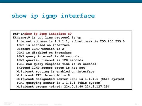 PPT IP Multicasting Multicast Configuration And Verification PowerPoint Presentation ID