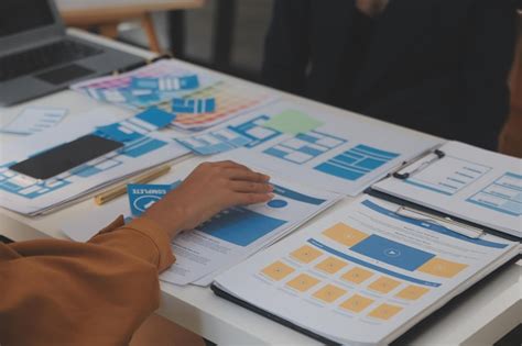 premium photo close up ux developer and ui designer use augmented