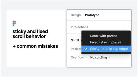 Scroll Behavior Prototyping In Figma For Beginners Youtube