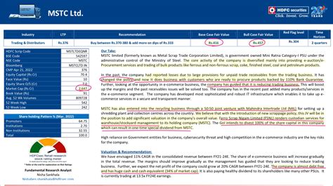 Mstc Ltd Growth Through To E Commerce Page 3 Stock Opportunities Valuepickr Forum