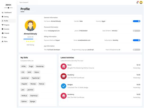 github shazly99 dashbord templet design 8 page from dashbord by