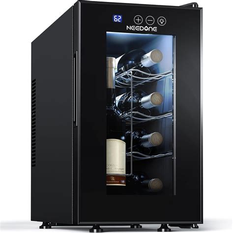 Needone Wine Cooler Fridge 8 Bottle Wine Chiller With Wine
