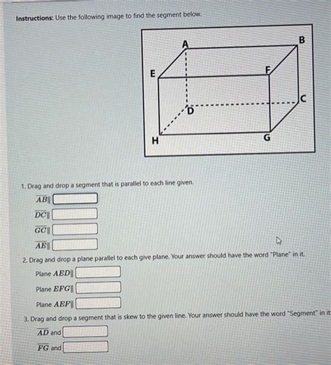 Solved Instructions Use The Following Image To Find The Segment Below